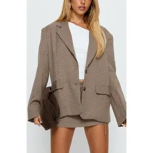 Princess Polly Deane Check Blazer