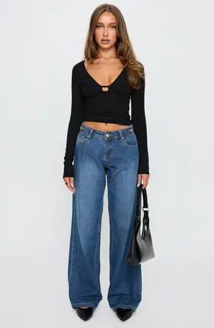 Princess Polly Cutout Long-sleeve Top