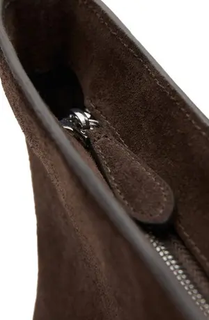 Mango Suede Shopper Tote - Brown
