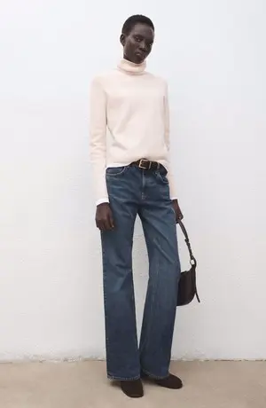 Mango Turtleneck Sweater - Ecru