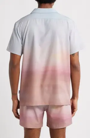 MAVRANS Sunset Weekend Short Sleeve Performance Button-up Shirt