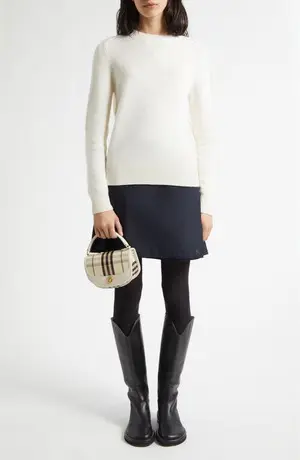 Burberry Nadina Pleated Miniskirt