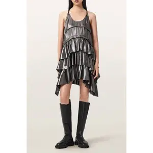 ALLSAINTS Ruffle Racerback Tank Dress