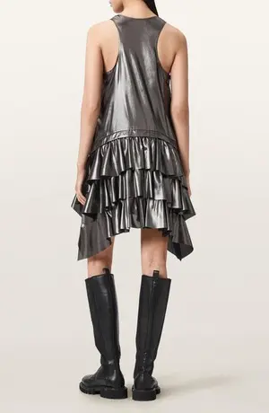 ALLSAINTS Ruffle Racerback Tank Dress