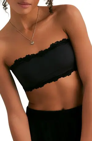 Free People Charlie Bandeau Bra - Black