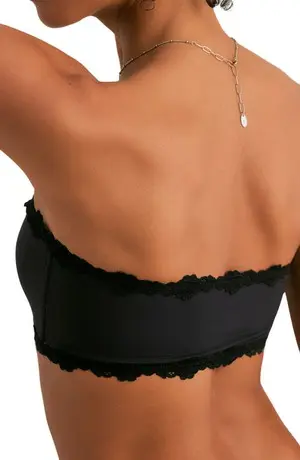 Free People Charlie Bandeau Bra - Black