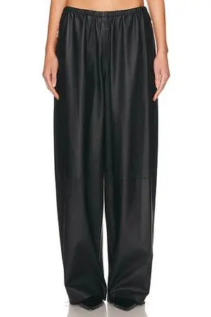 Alexander Wang Mid Rise Leather Track Pant