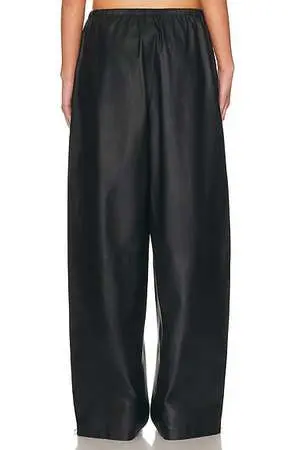 Alexander Wang Mid Rise Leather Track Pant