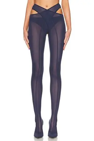 Attico Cheopissima Thigh High Boots - Blue