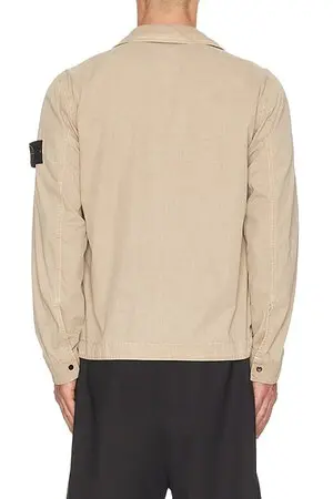 Stone Island Brushed Cotton Canvas Overshirt
