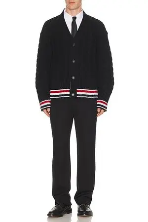 Thom Browne Baby Cable V Neck Cardigan