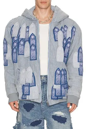 WHO DECIDES WAR Fly Away Work Jacket - Sky