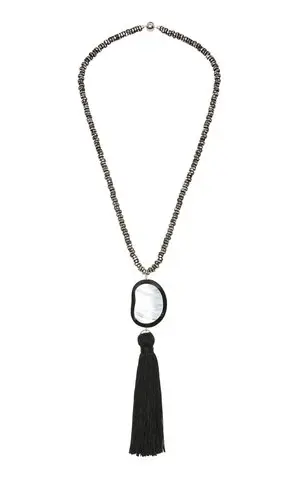 JULIETTA Ciela Tasseled Necklace - Black