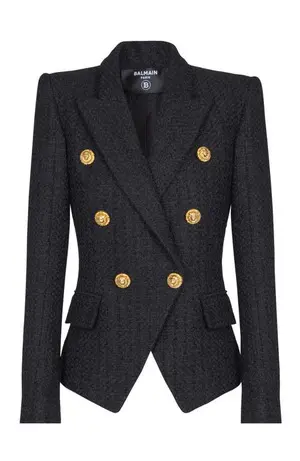 Balmain 6-button Tweed Jacket