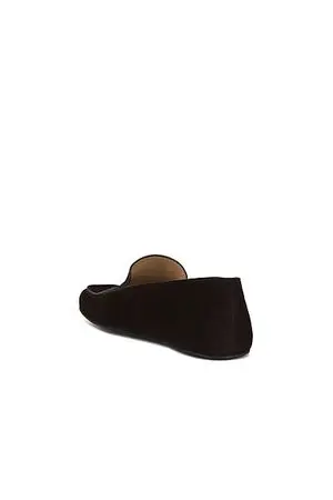 THE ROW Leo Slipper - Lacquer Brown
