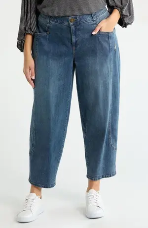 Wit & Wisdom High Waist Ankle Barrel Jeans