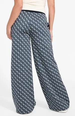 Guess 4g Logo Straight Leg Drawstring Pants