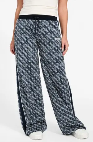 Guess 4g Logo Straight Leg Drawstring Pants