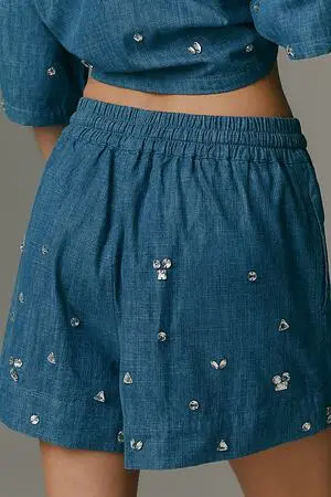 PILCRO High-rise Drawstring Shorts