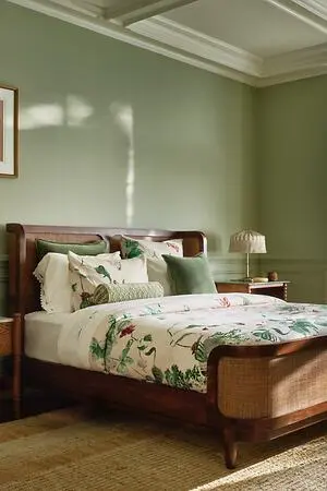 Anthropologie Printed Cotton-slub Duvet - Lya