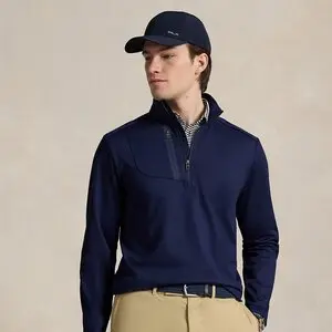 Ralph Lauren Stretch Jersey Quarter-zip Pullover Refined Navy