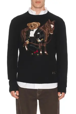 Polo Ralph Lauren Lunar New Year Wool-blend Bear Sweater