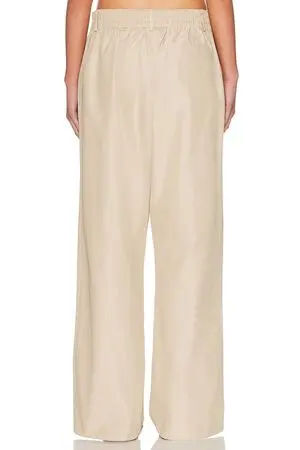 Brandon Maxwell Teagan Relaxed Fit Pant - Dune