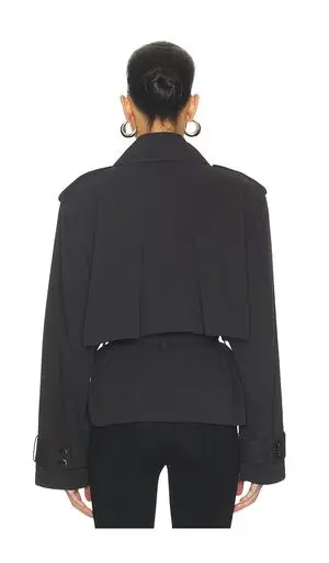 Joe's Jeans The Liz Cropped Trench Coat - Black