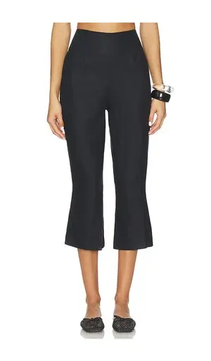 Black Cropped Trousers