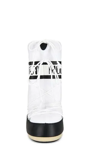 Moon Boot Icon Nylon Boots - Black & White