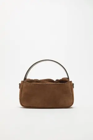 Acne Studios Multipocket Suede Micro Bag - Cognac Brown