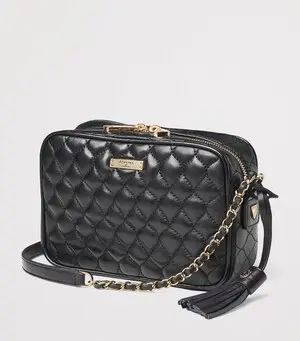 ASPINAL OF LONDON Leather Alice Cross-body Bag - Black