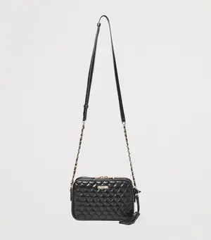 ASPINAL OF LONDON Leather Alice Cross-body Bag - Black