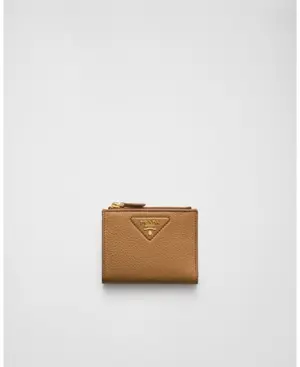 Prada Small Leather Wallet - Brown