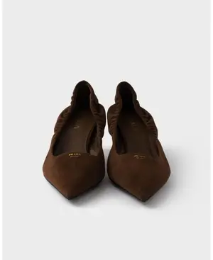 Prada Suede Pumps - Dark Brown