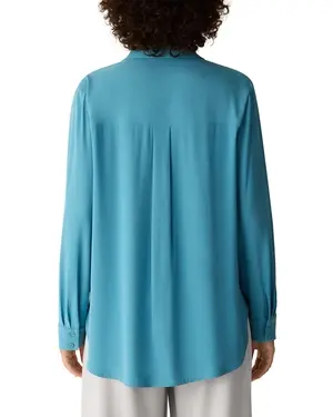 Eileen Fisher Silk Georgette Shirt