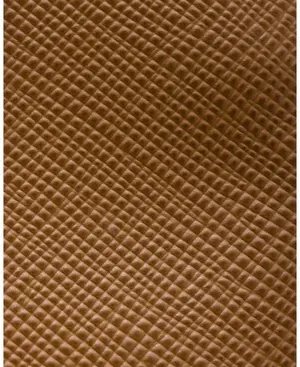 Prada Saffiano Leather Card Holder With Shoulder Strap - Brown
