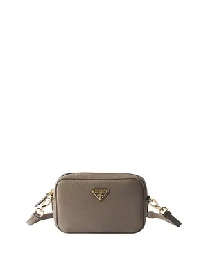 Prada Leather Mini Bag - Grey