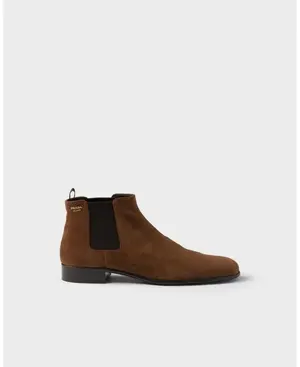 Prada Suede Chelsea Booties