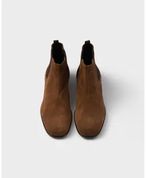 Prada Suede Chelsea Booties