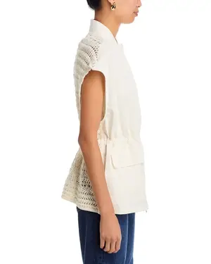 Fabiana Filippi Mixed Media Jacket - Burro