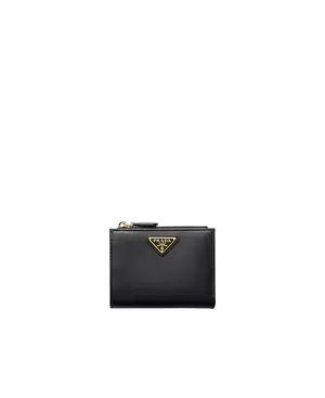 Prada Small Leather Wallet - Black