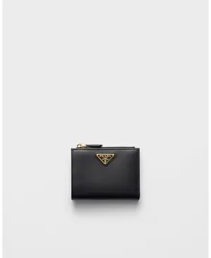 Prada Small Leather Wallet - Black