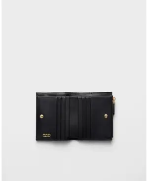 Prada Small Leather Wallet - Black