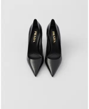 Prada Patent Saffiano Leather Pumps - Black