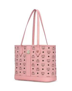 Mcm Liz Small Visetos Shopper Tote - Soft Pink