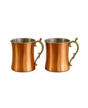 COPPERMILL KITCHEN Vintage Inspired Cocktail Mugs, Set Of 2 - Copper