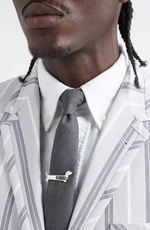 Thom Browne Limousine Hector Tie Clip - Silver