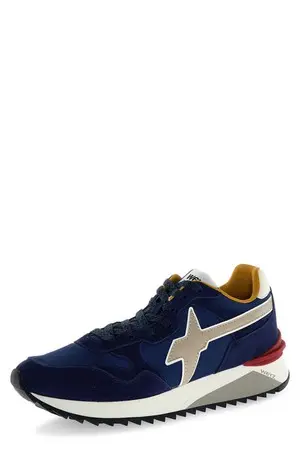 W6YZ Yak-m Sneakers - Navy Beige