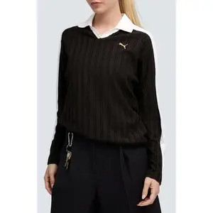 PUMA T7 Relaxed Long Sleeve Polo